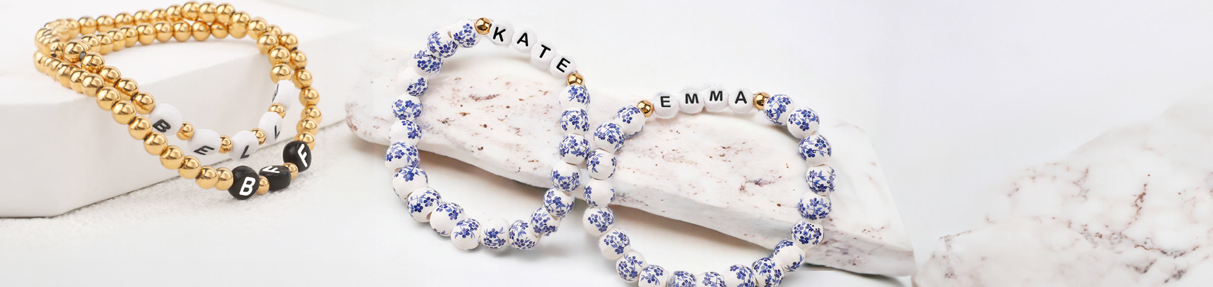 Beaded Bracelets Mint And Lily