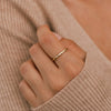 Bezel-Set Tiny Stacking Ring – Mint & Lily
