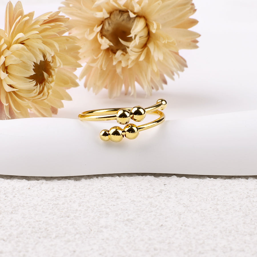 Adjustable Beaded Fidget Ring – Mint & Lily