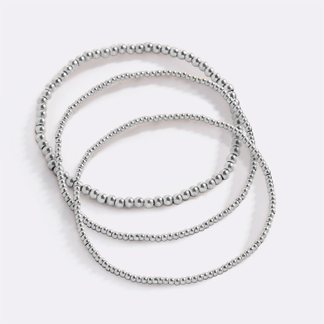 433 Beaded Bracelet Stacking Set – Mint & Lily