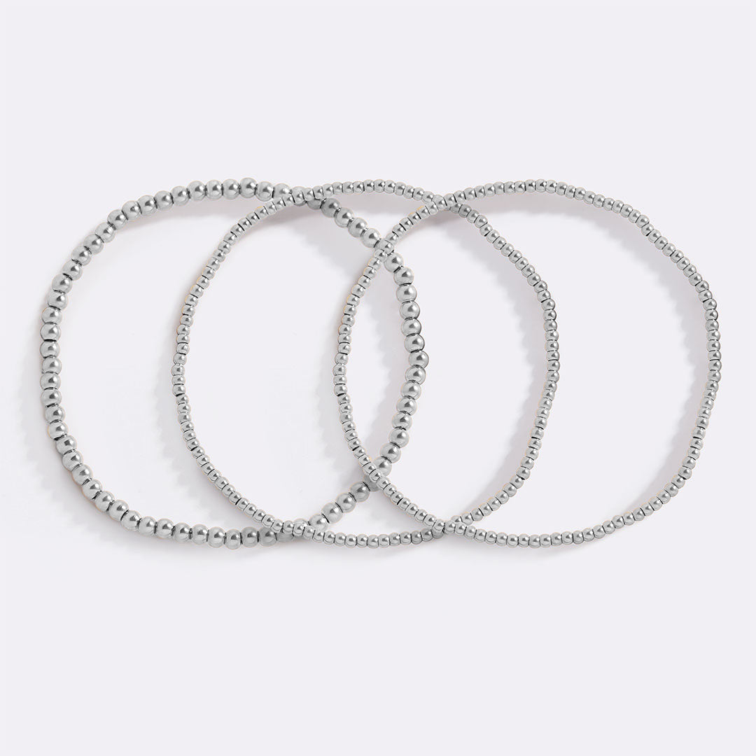 433 Beaded Bracelet Stacking Set – Mint & Lily