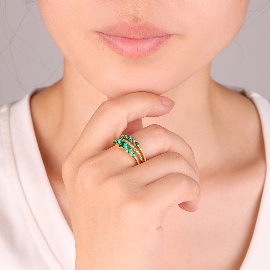 Birthstone Stacking Ring Set – Mint & Lily