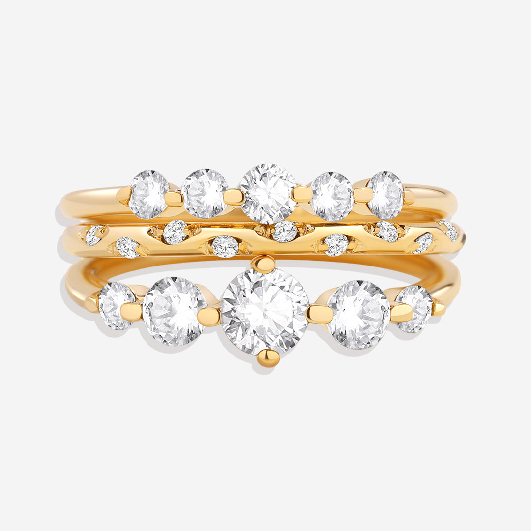 Birthstone Stacking Ring Set – Mint & Lily