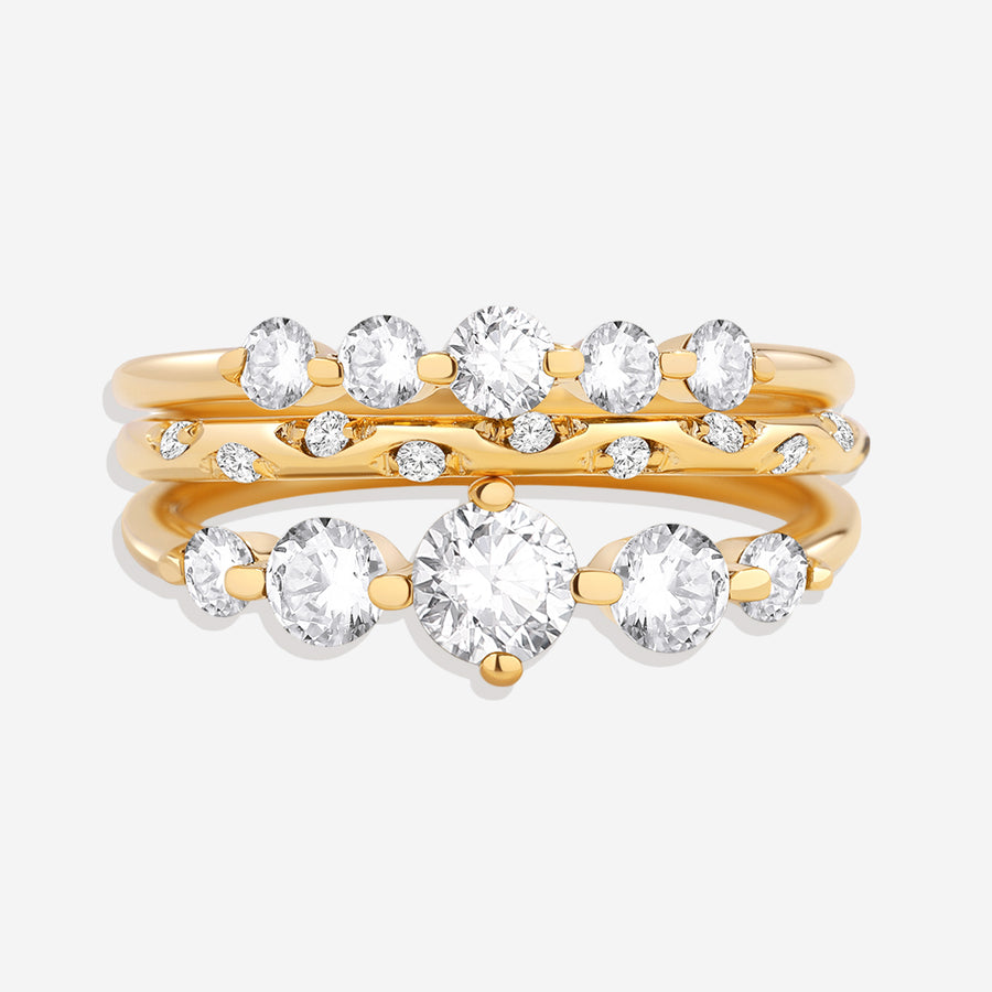 Birthstone Stacking Ring Set – Mint & Lily