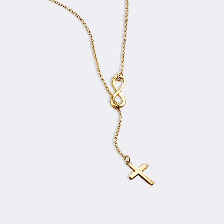 Cross and Infinity Necklace – Mint & Lily