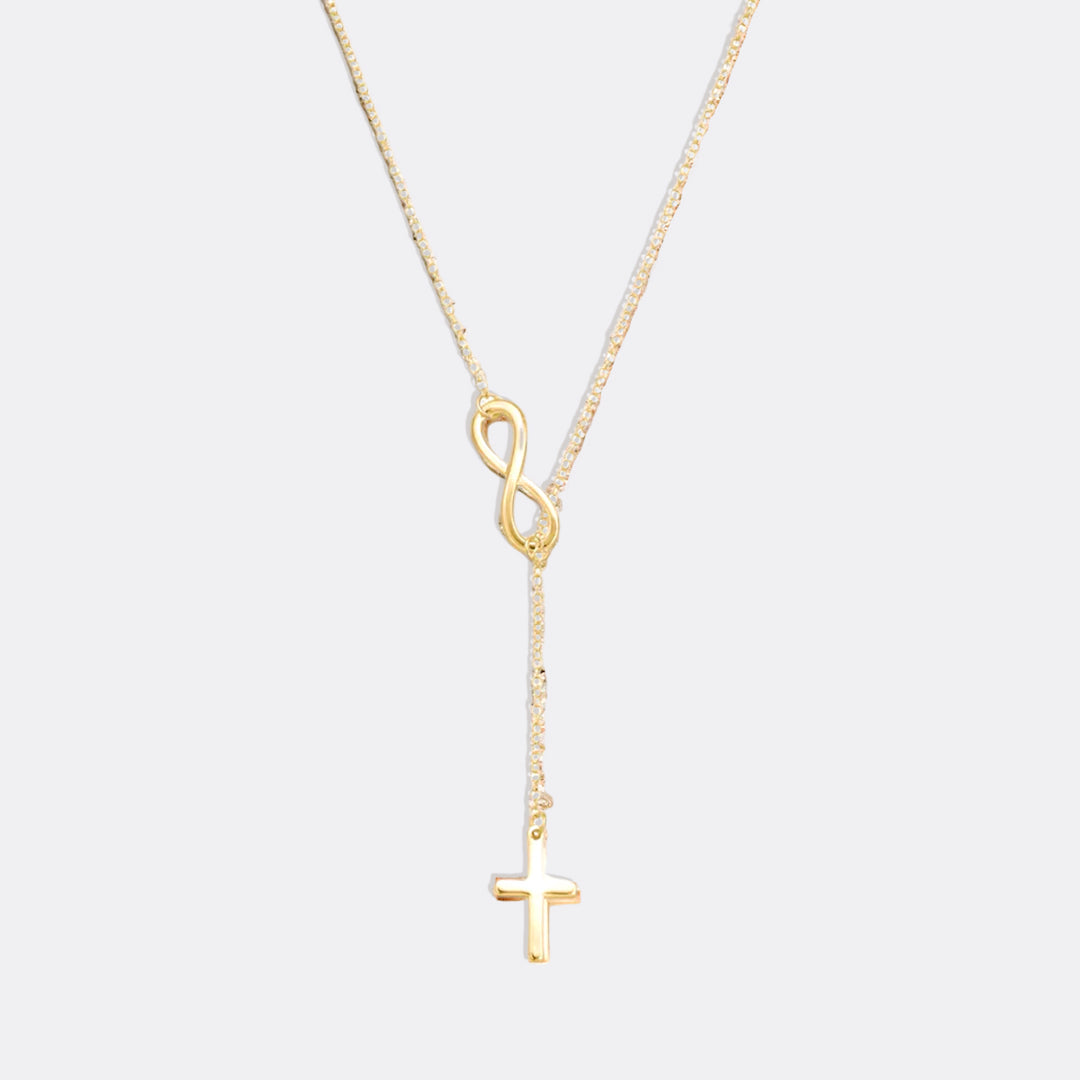 Cross and Infinity Necklace – Mint & Lily