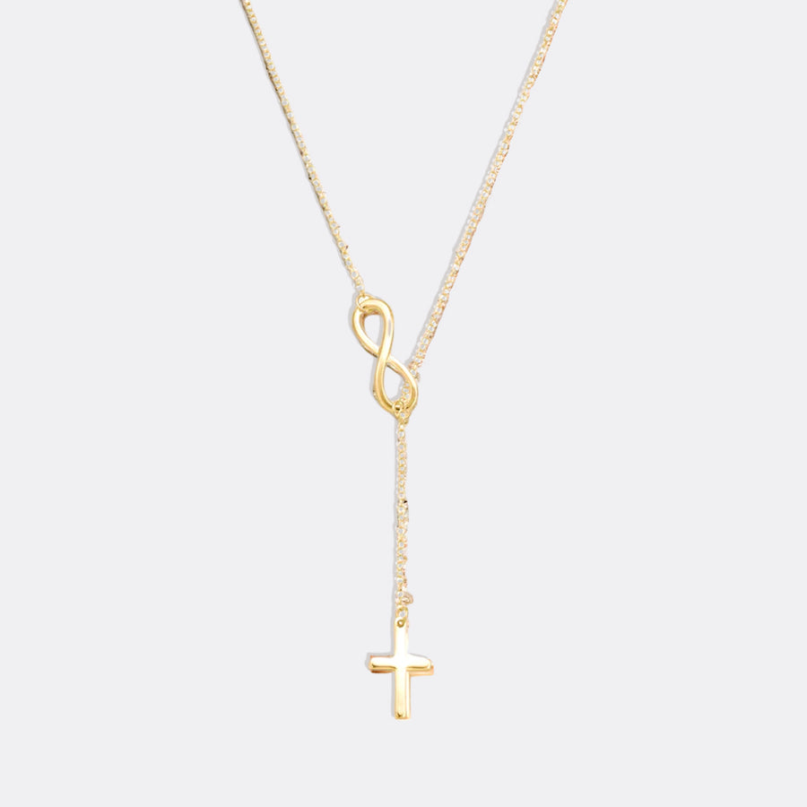 Cross and Infinity Necklace – Mint & Lily