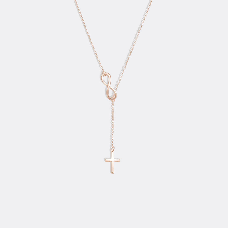 Cross and Infinity Necklace – Mint & Lily
