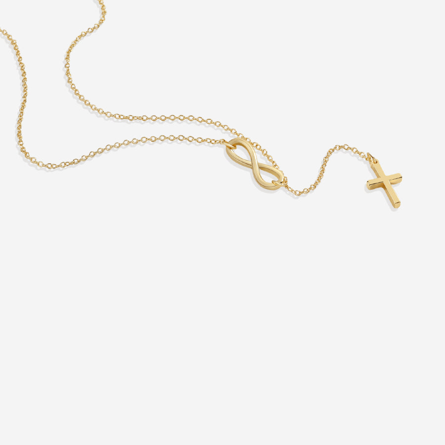 Cross and Infinity Necklace – Mint & Lily Cross and Infinity Necklace – Mint & Lily