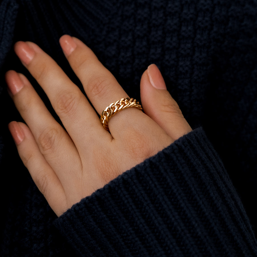 Curb Chain Ring – Mint & Lily