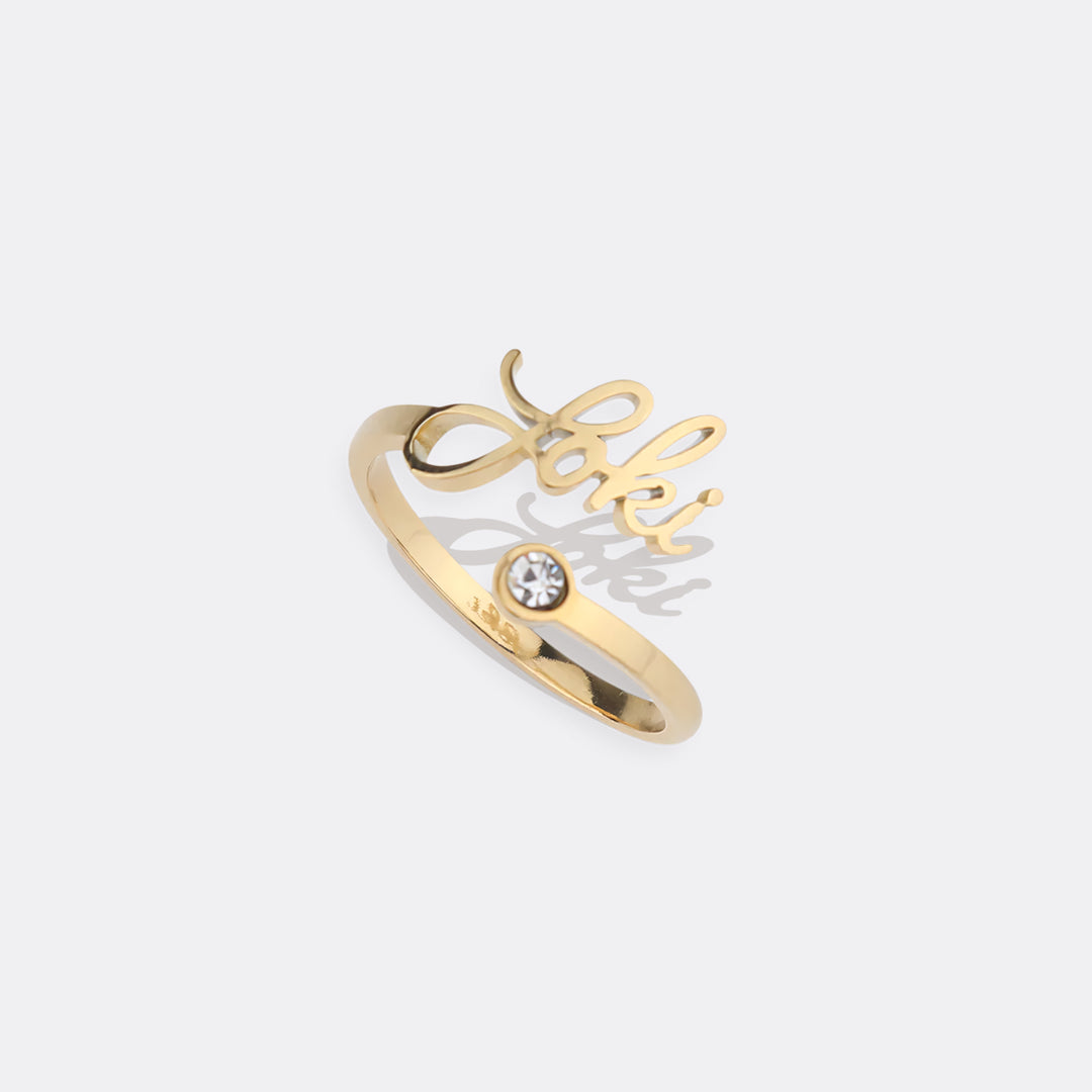 Custom Birthstone Name Ring – Mint & Lily