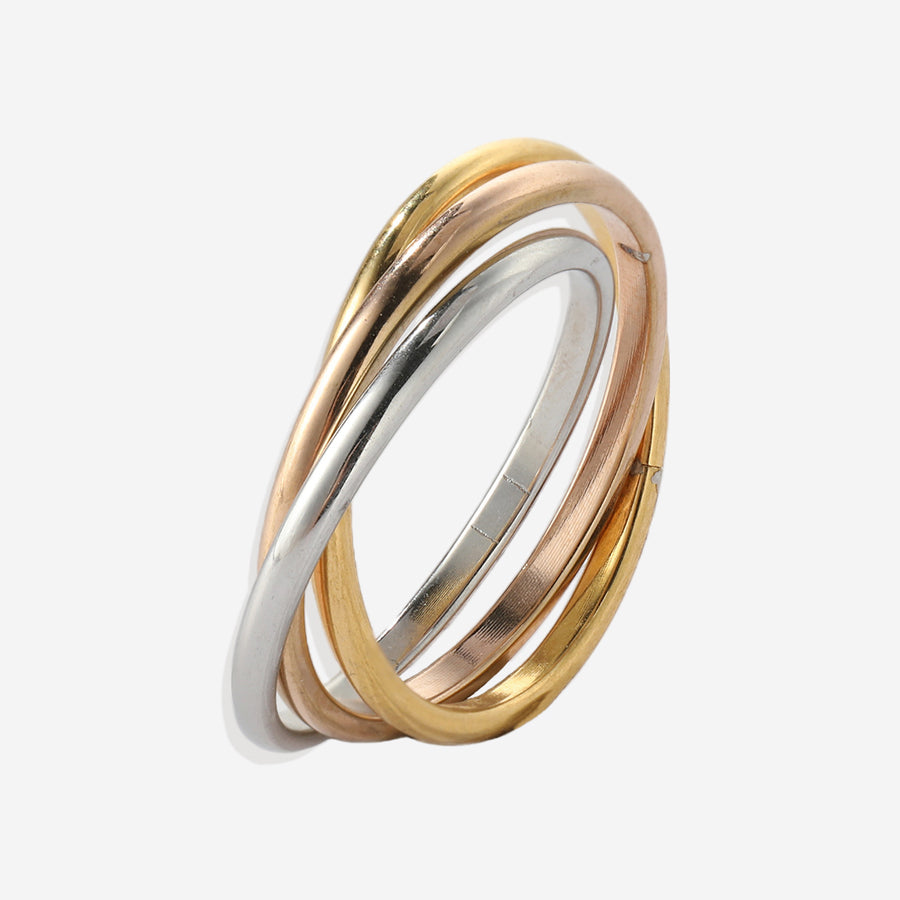 Dainty Interlocking Fidget Ring – Mint & Lily