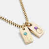 Dainty Pave Tag Initial Necklace – Mint & Lily