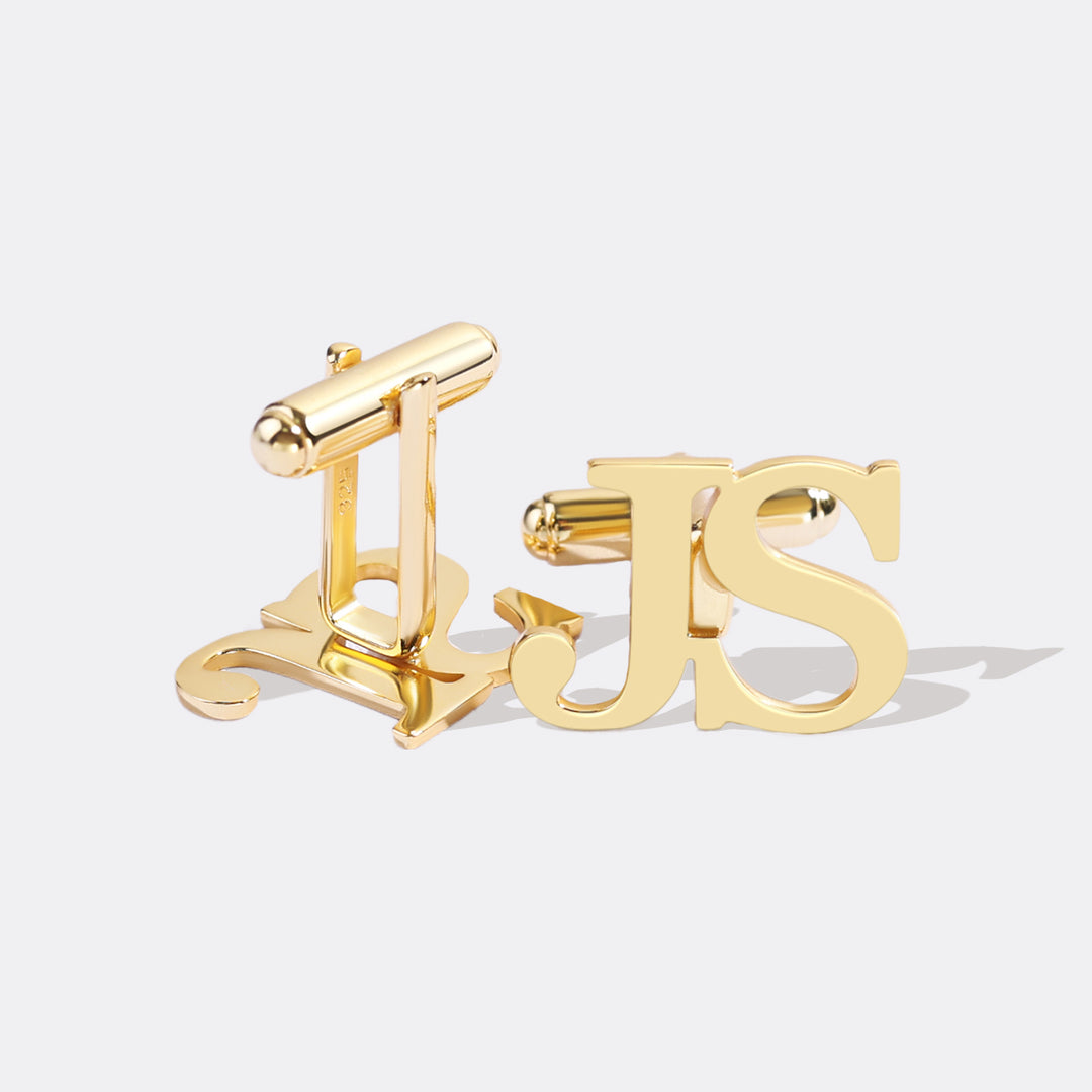 Monogrammed Cufflinks with Initials – Mint & Lily