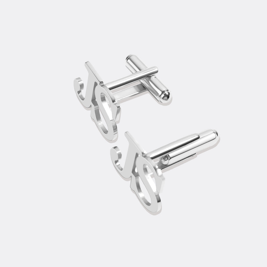 Monogrammed Cufflinks with Initials – Mint & Lily