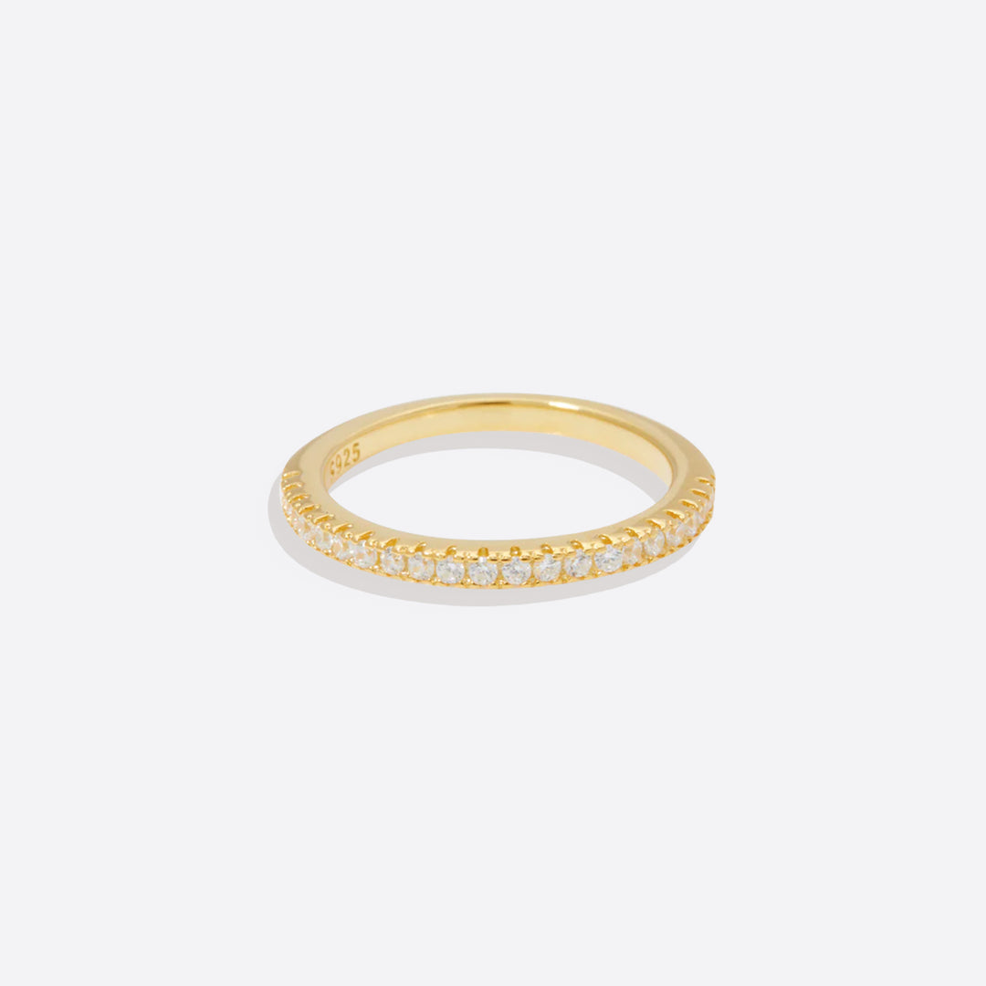 Micro Pavé Eternity Band – Mint & Lily