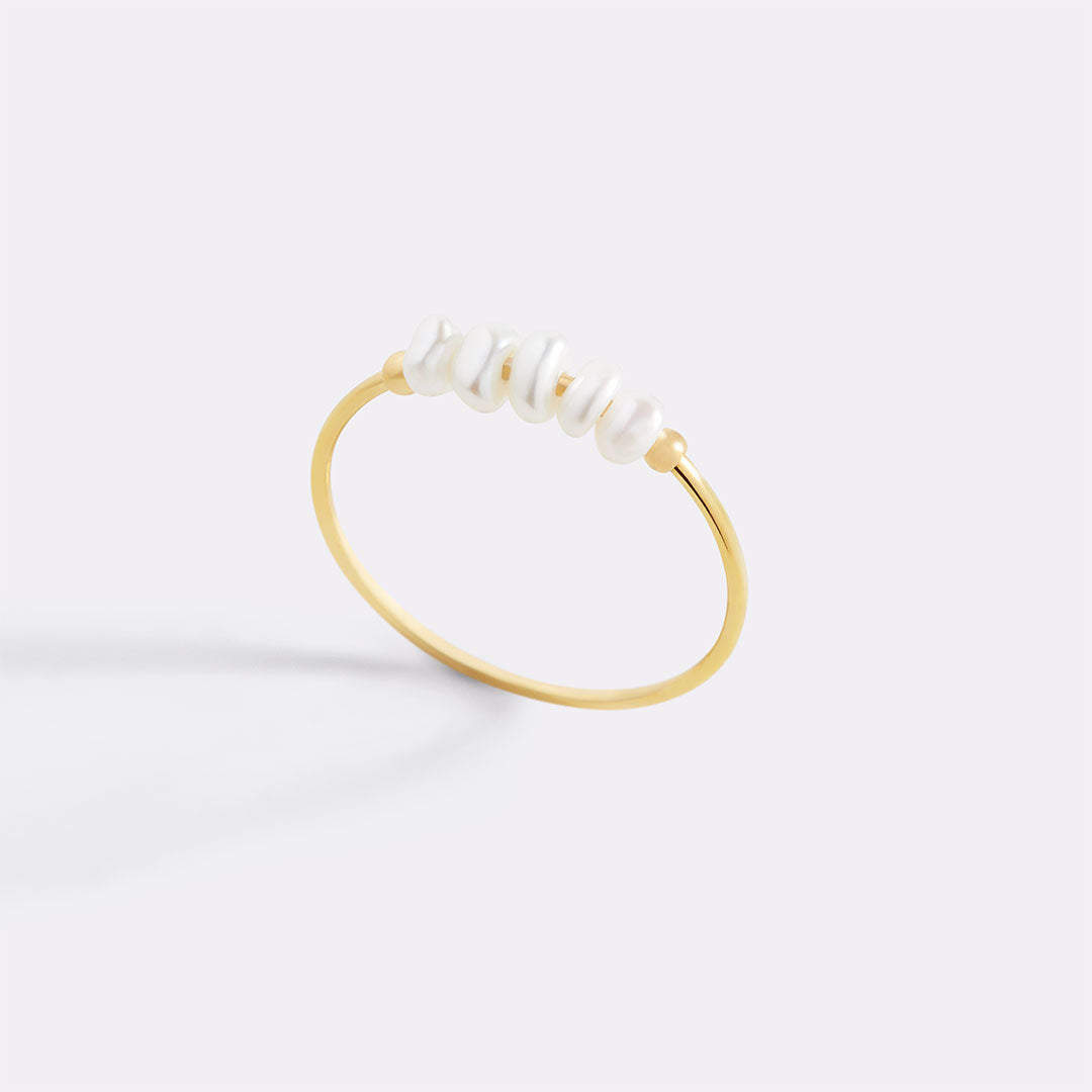 Mini Pearl Ring – Mint & Lily