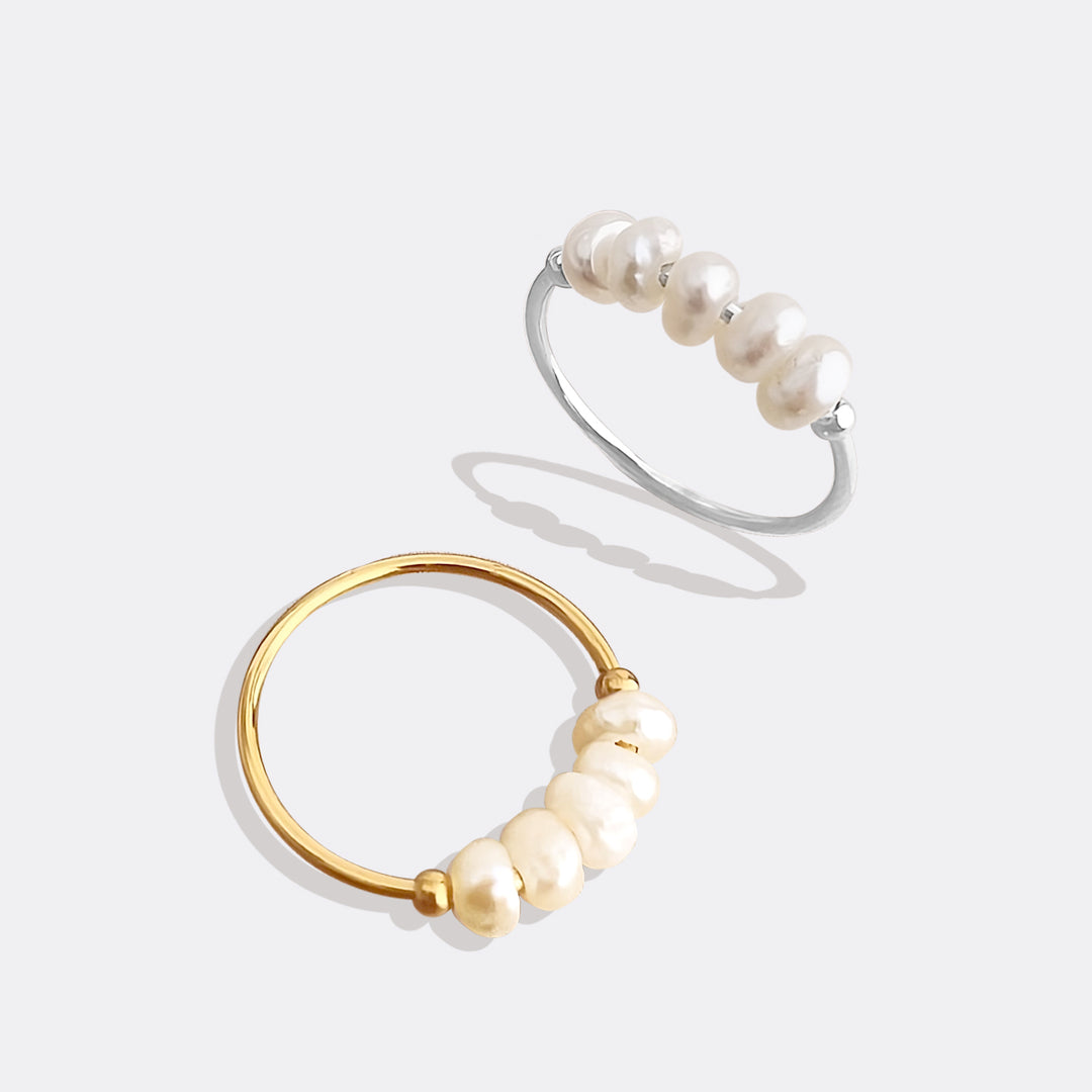 Mini Pearl Ring – Mint & Lily