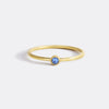 Minimalist Bezel-Set December Birthstone Stacking Band – Mint & Lily