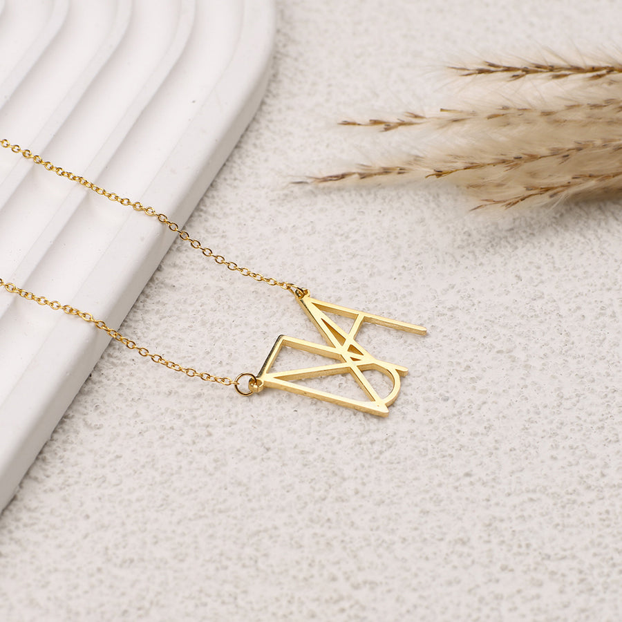 Minimalist Monogram Name Necklace – Mint & Lily