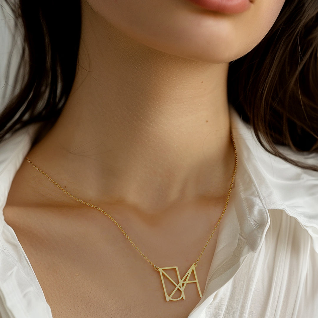 Minimalist Monogram Name Necklace – Mint & Lily