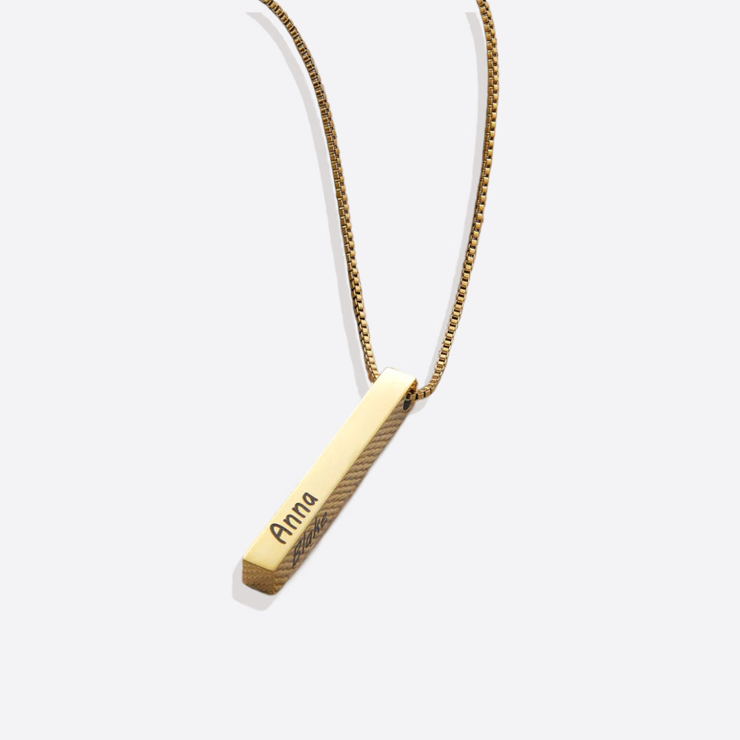 Muse Pillar Bar Necklace – Mint & Lily