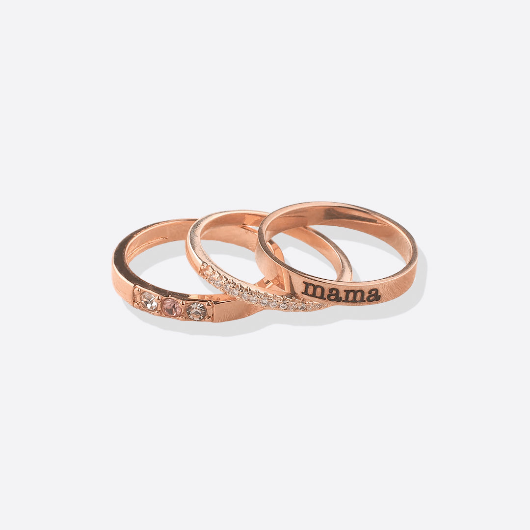 Personalized Birthstones Stacking Name Rings – Mint & Lily