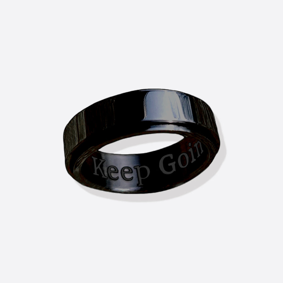 Personalized Classic Block Fidget Ring – Mint & Lily