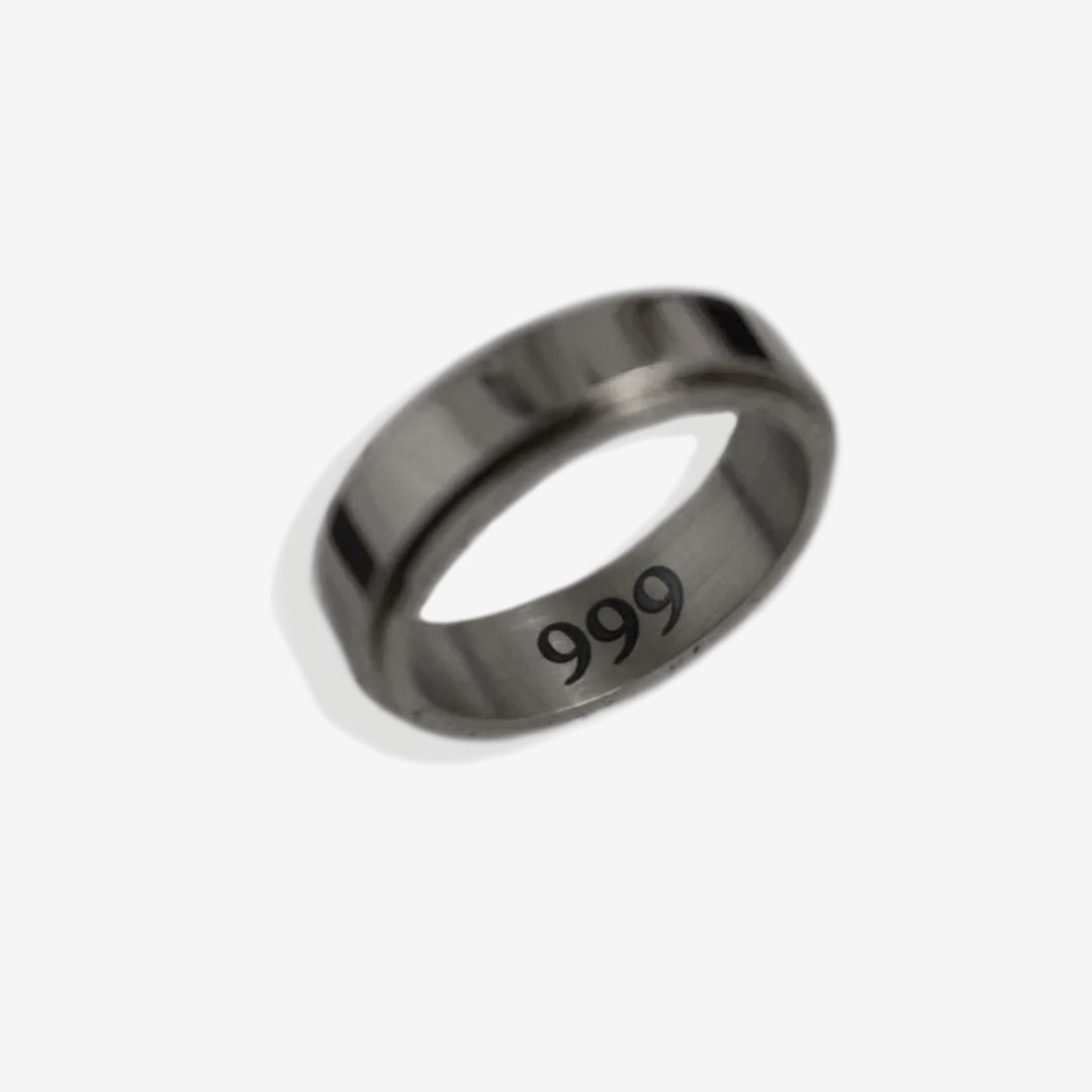Personalized Classic Block Fidget Ring – Mint & Lily