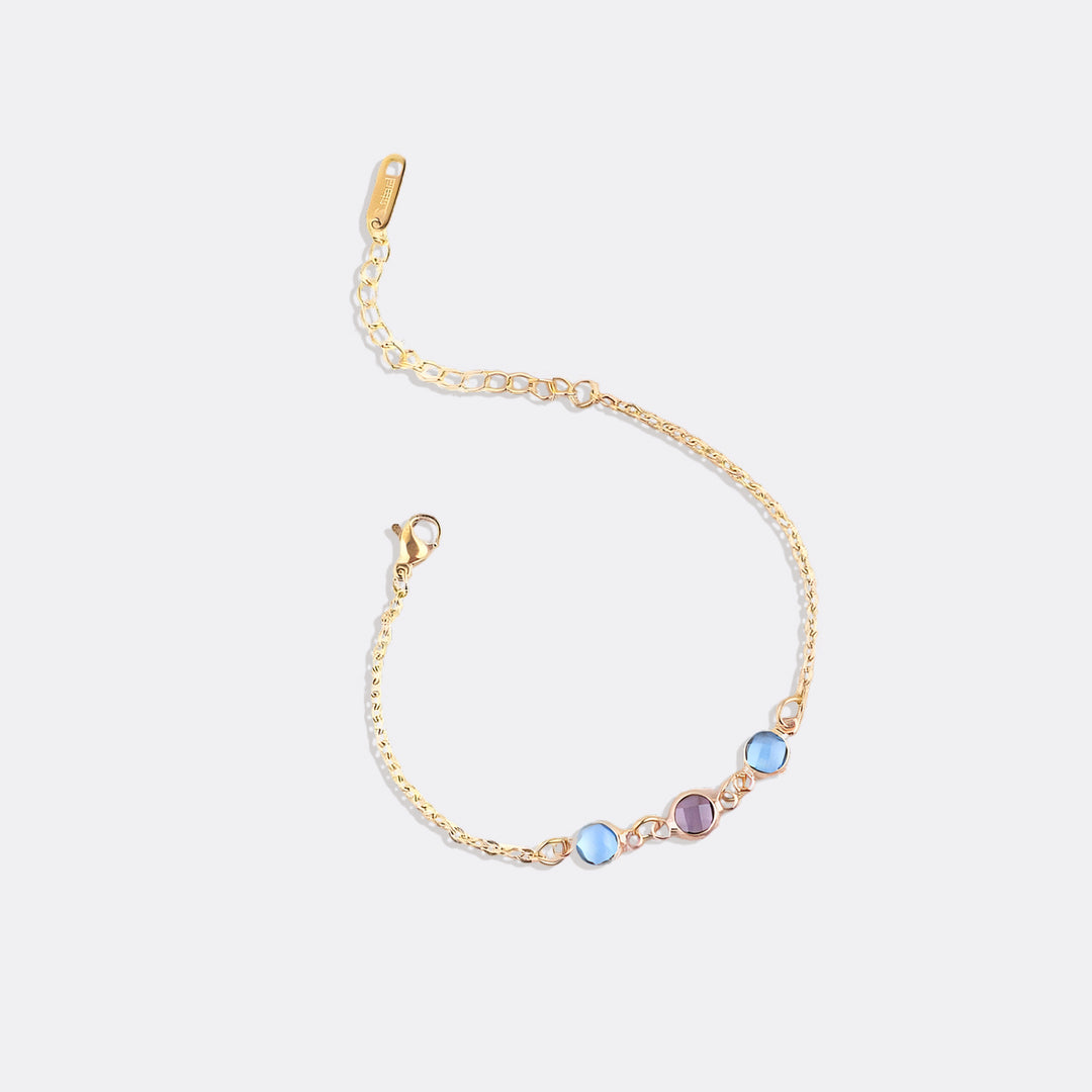 Personalized Birth Stone Bracelet – Mint & Lily