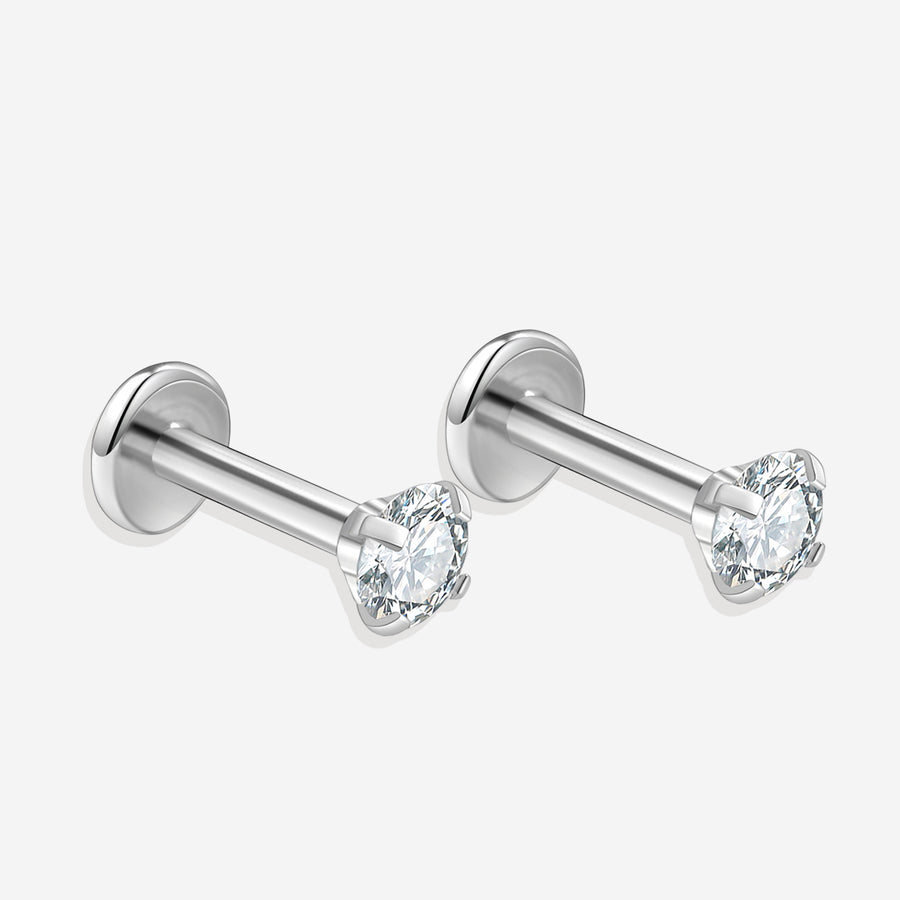 Crystal Sleeper Earrings 18g Mint Lily