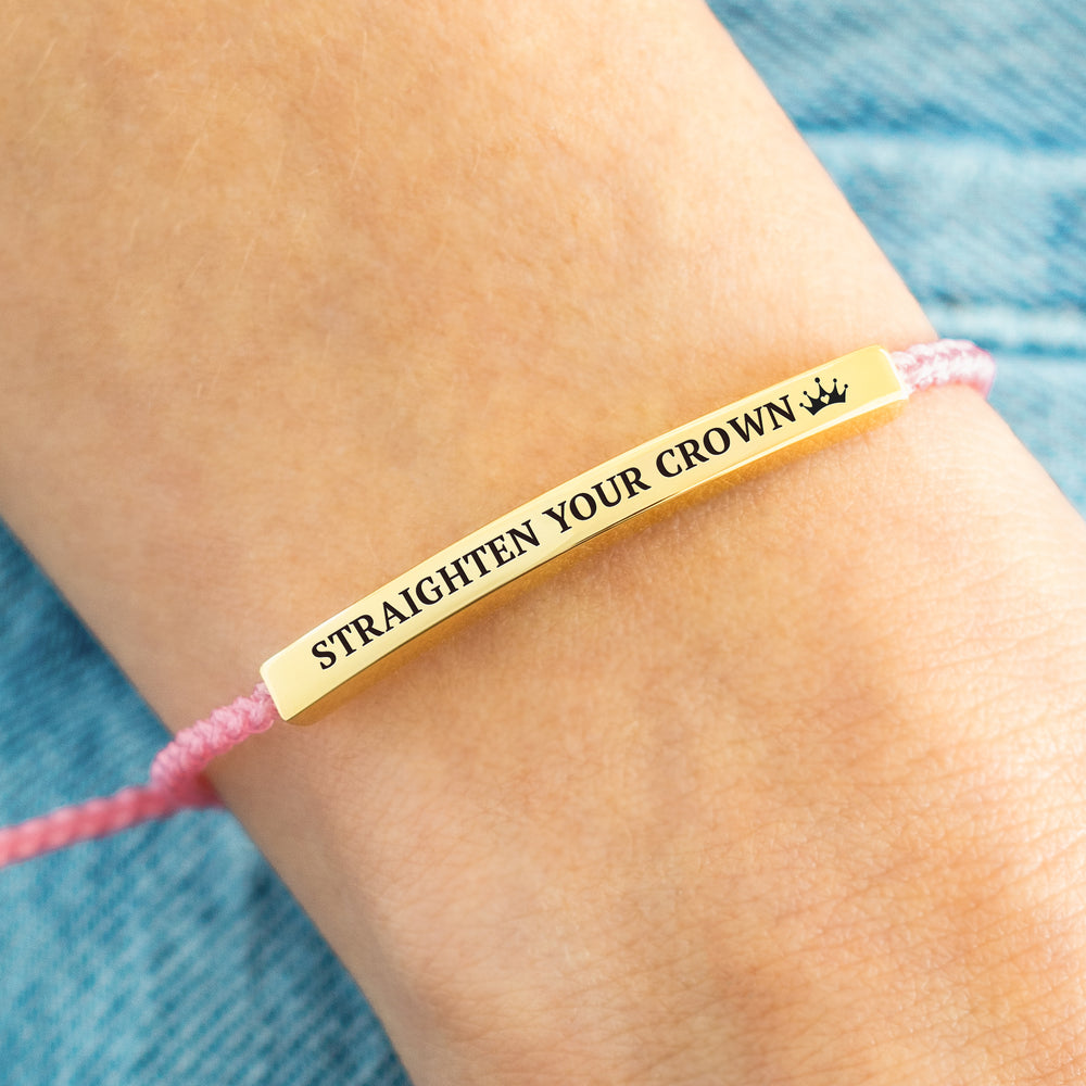 Remember Who You Are and Straighten Your Crown Inspire Bracelet – Mint ...