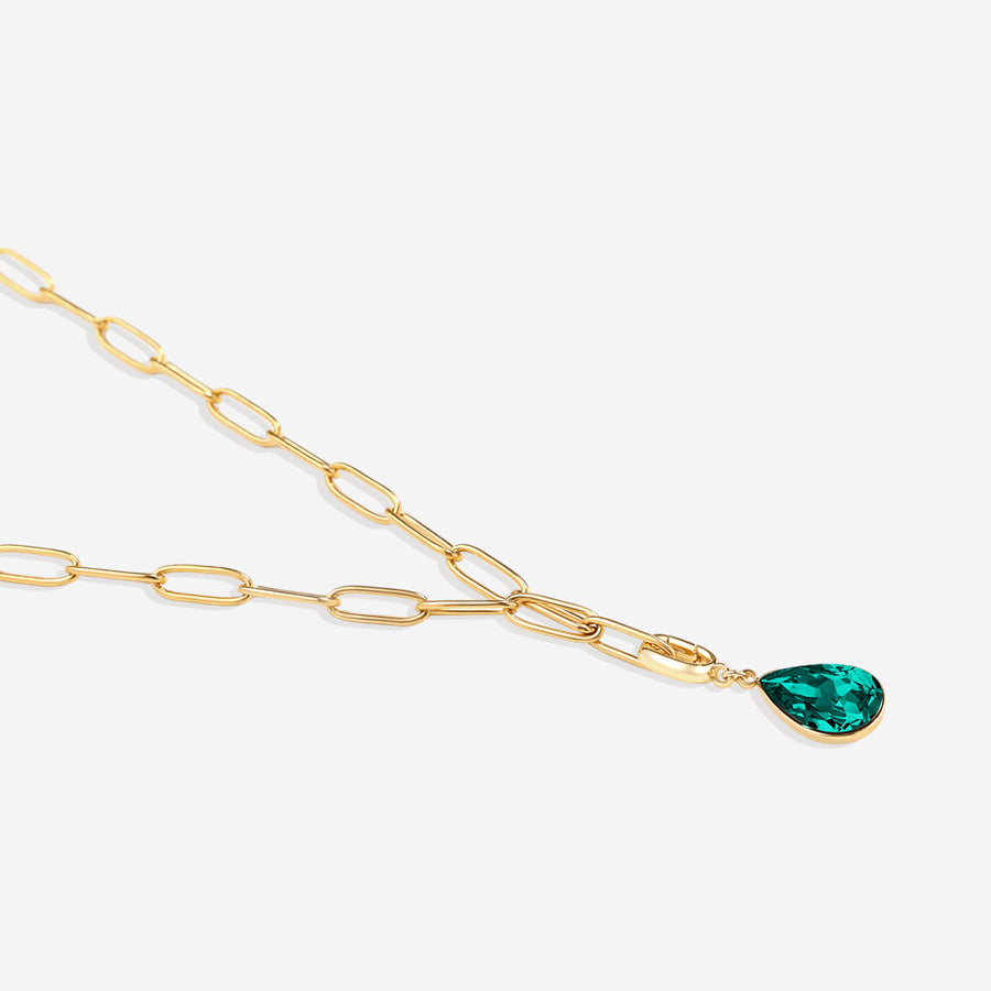 Teardrop Birthstone Charm – Mint & Lily