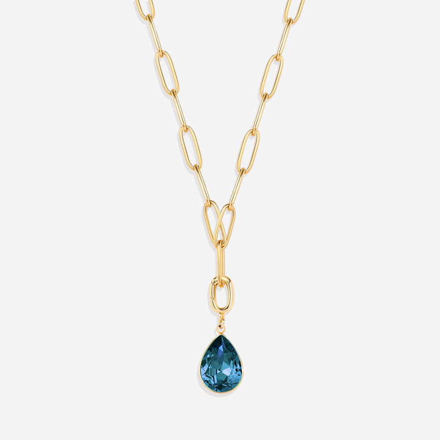 Teardrop Birthstone Charm – Mint & Lily