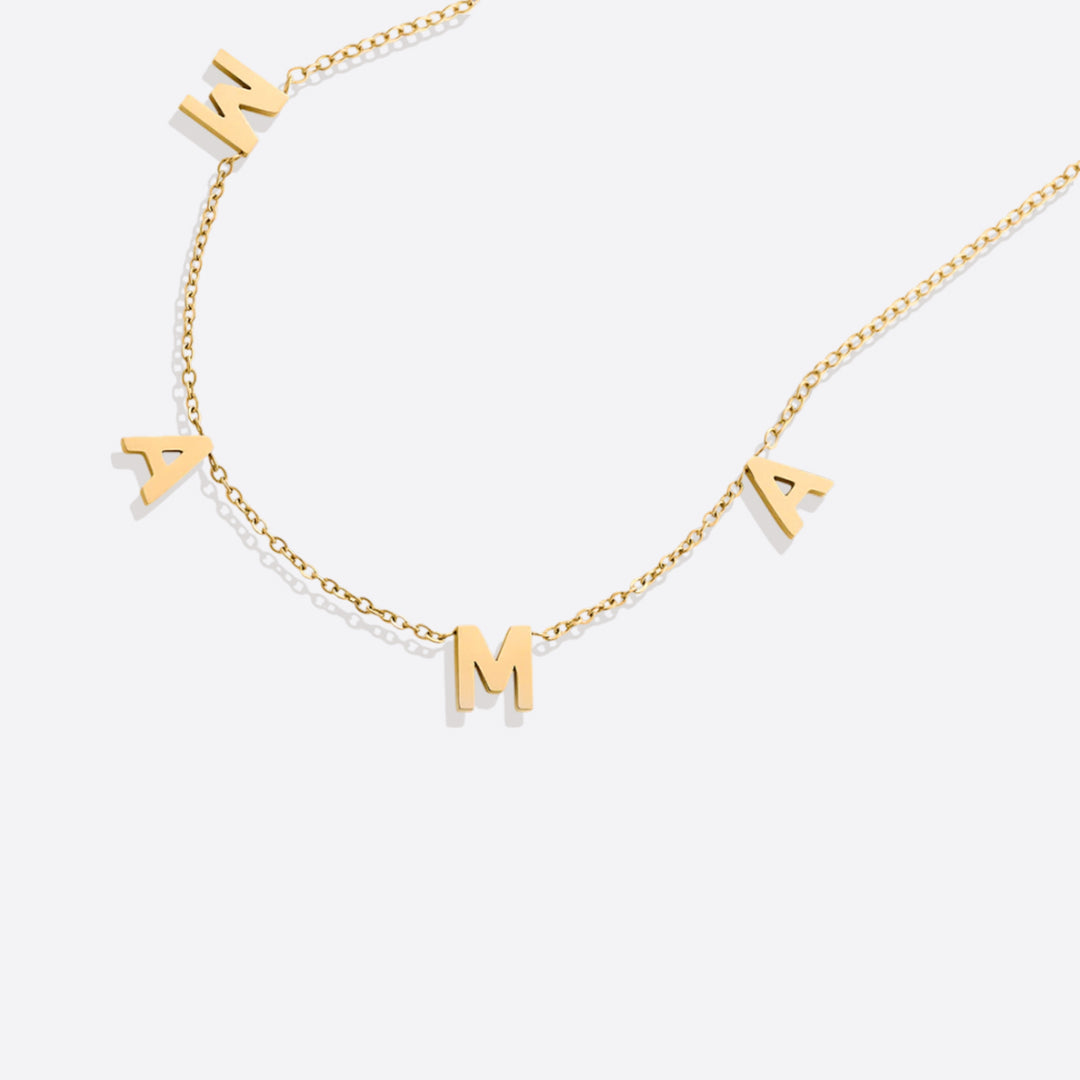 MAMA Letter Necklace - A Symbol of Empowerment | Mint & Lily