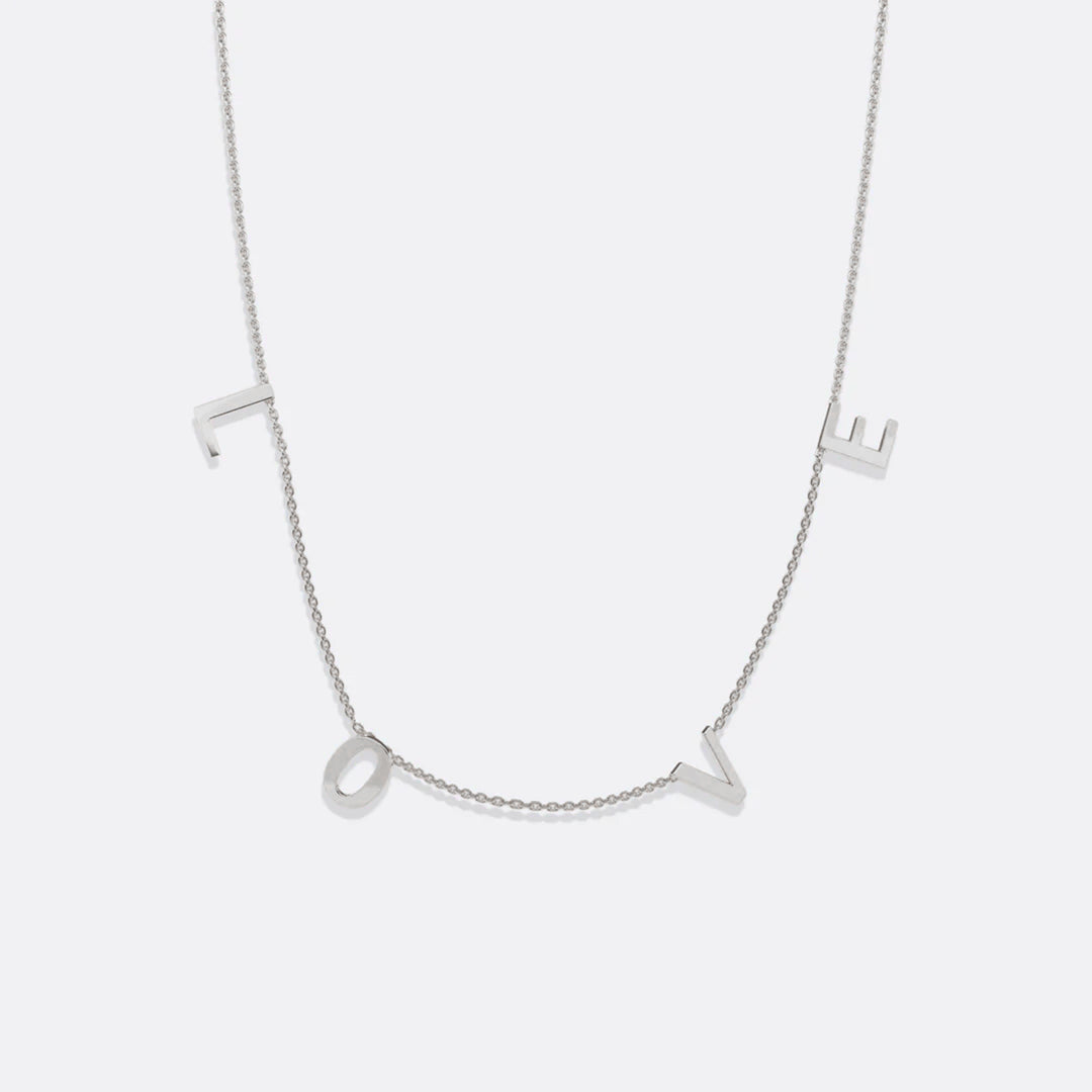 The LOVE Letter Necklace – Mint & Lily
