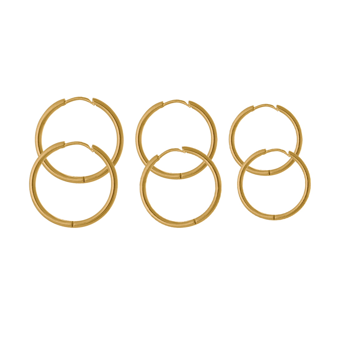 Triple Hoops Set – Mint & Lily