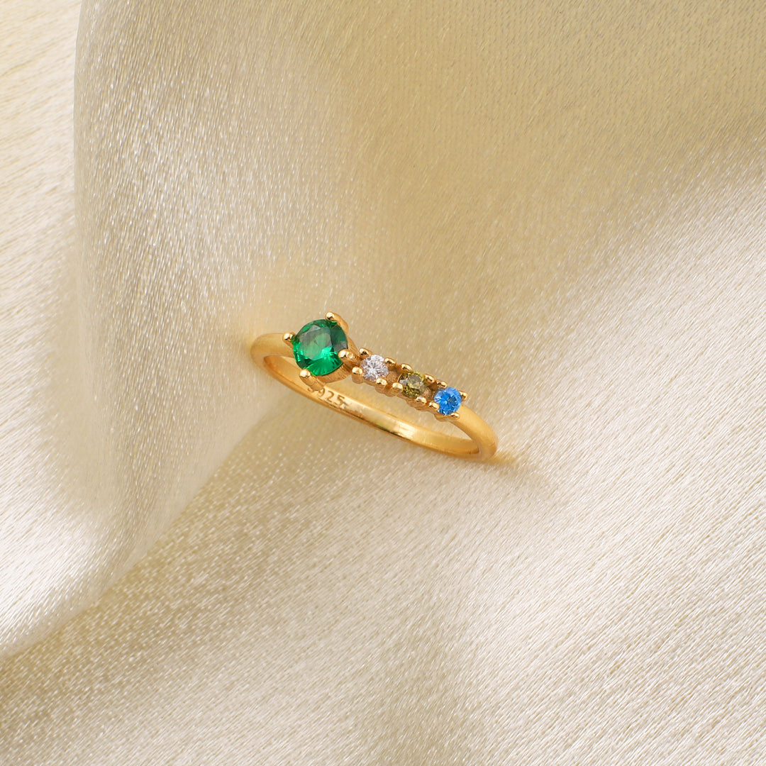 Family Birthstones Ring – Mint & Lily