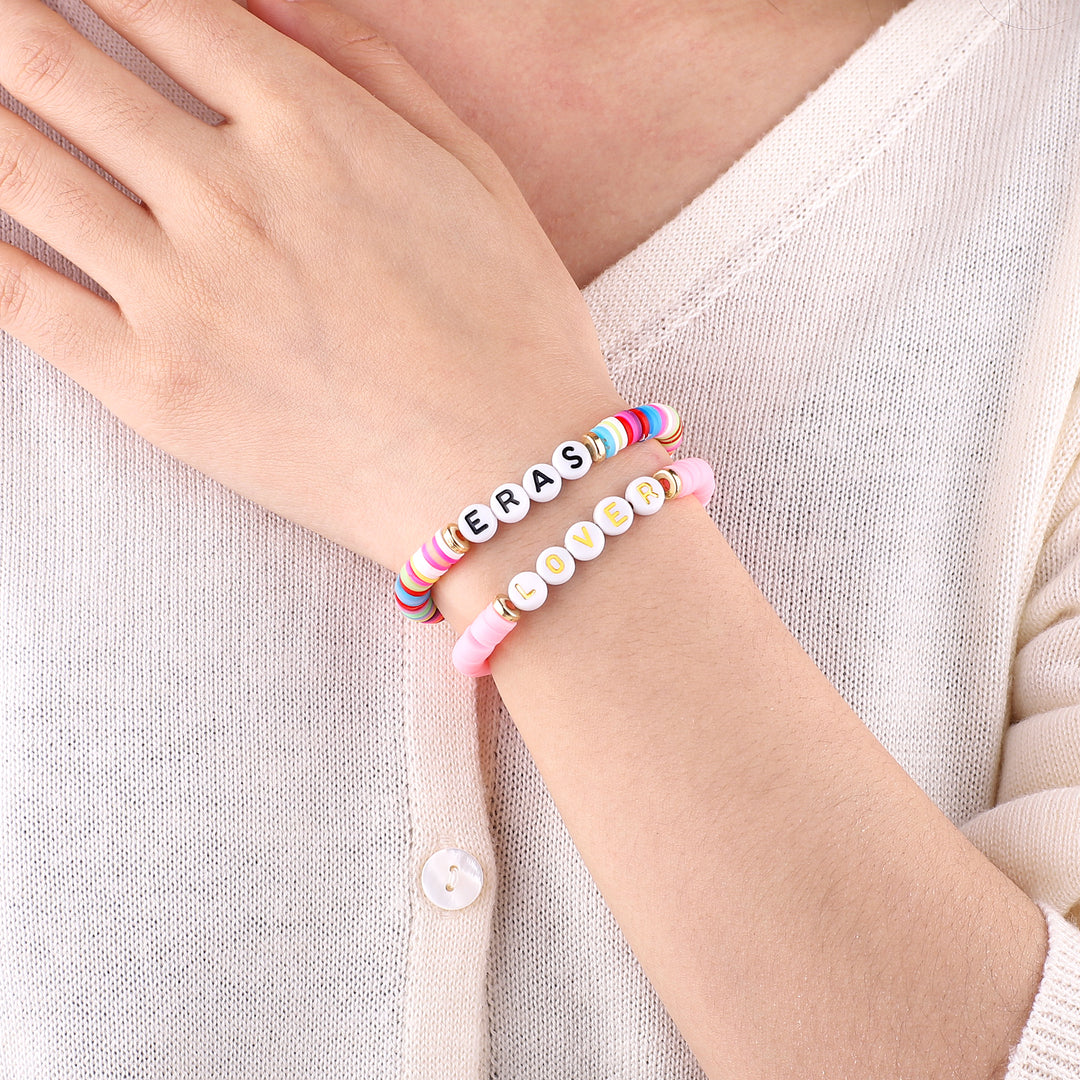 Heishi Beaded Friendship Bracelet – Mint & Lily