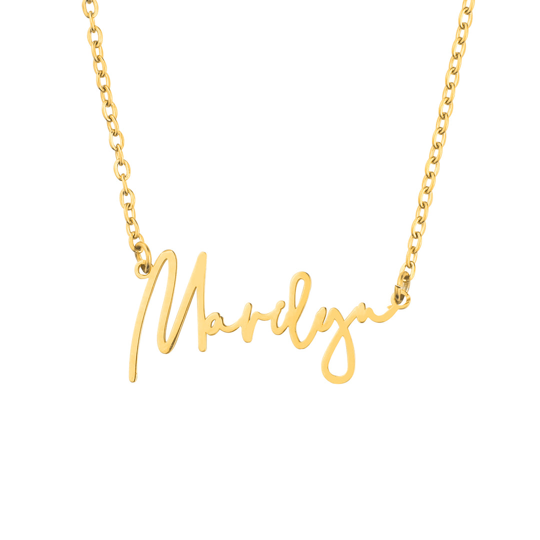 Monroe Name Necklace – Mint & Lily
