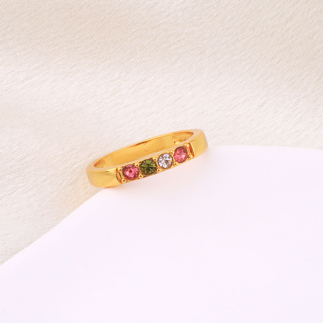 Stackable Birthstones Band Ring – Mint & Lily