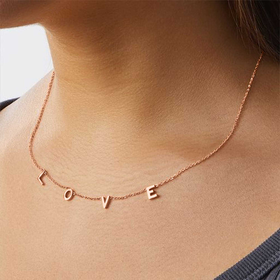 The LOVE Letter Necklace – Mint & Lily
