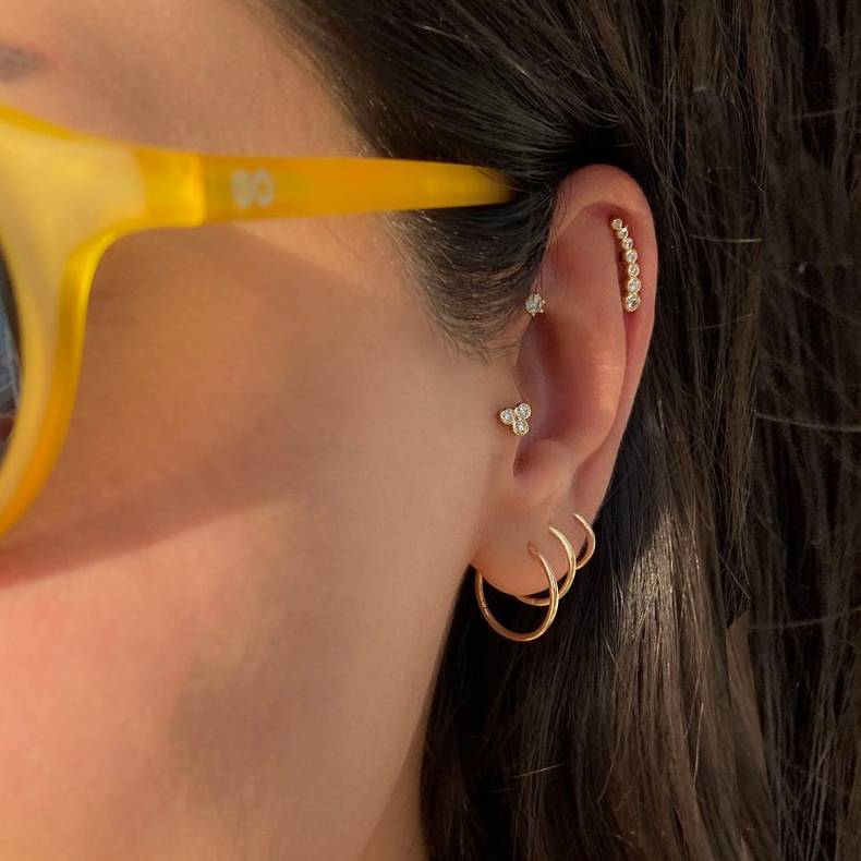 Classic Cartilage Hoops | 16g – Mint & Lily