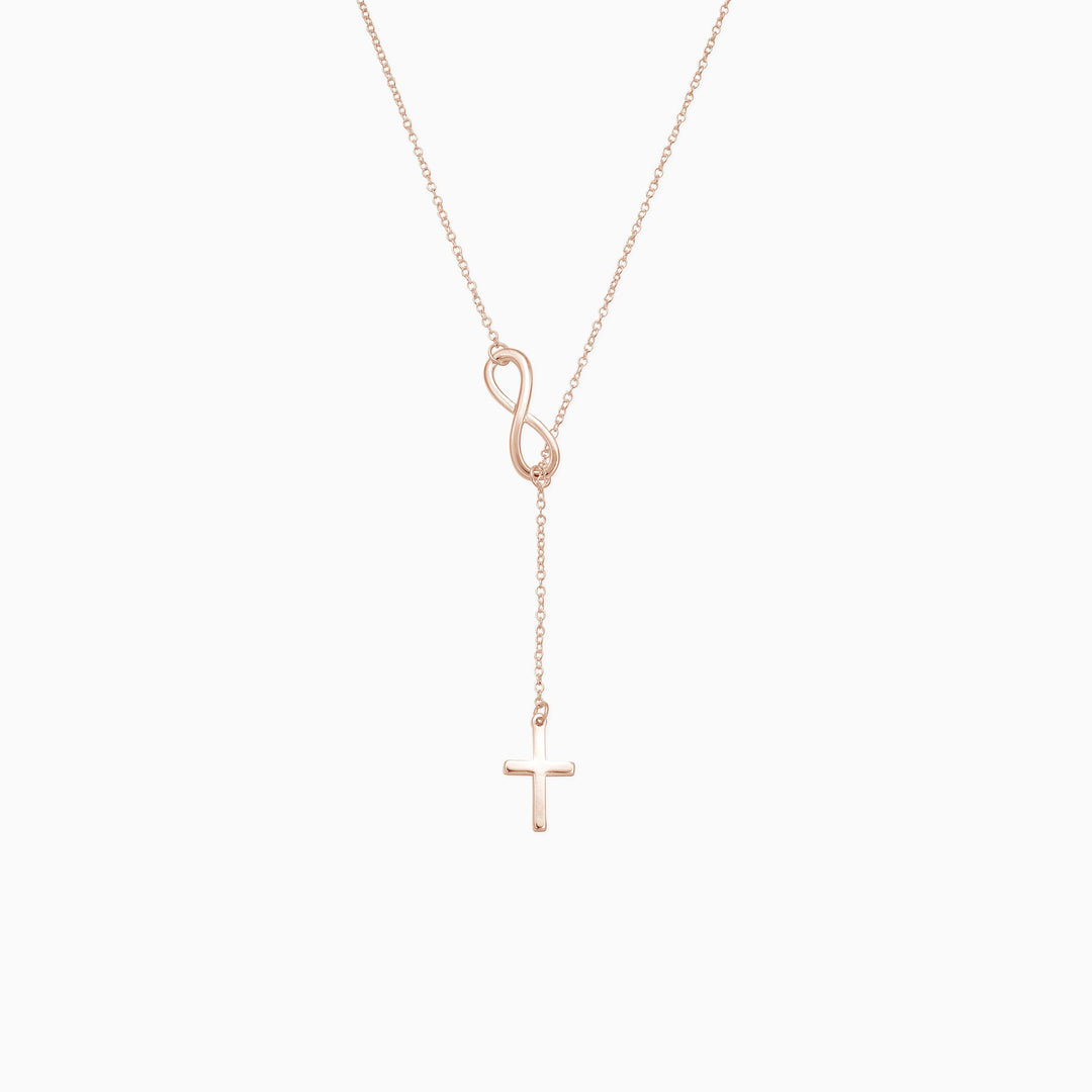 Cross and Infinity Necklace – Mint & Lily