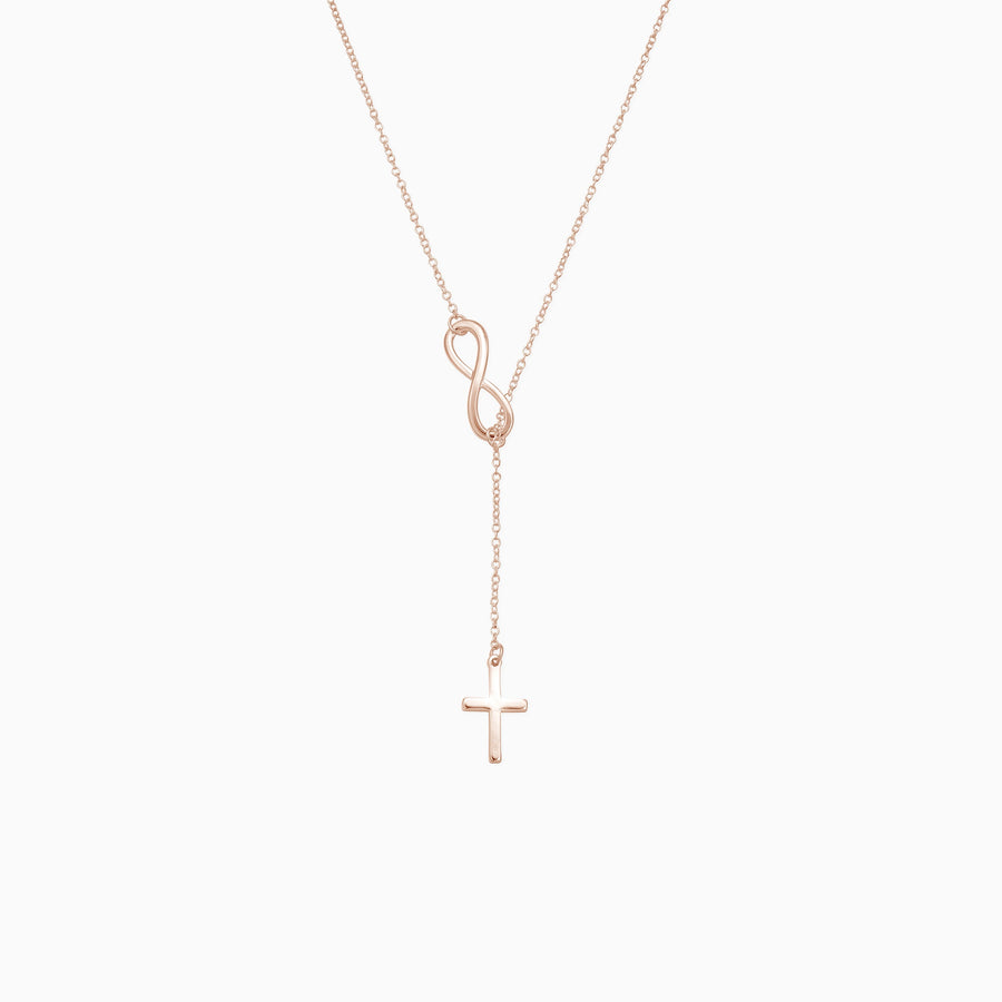 Cross and Infinity Necklace – Mint & Lily
