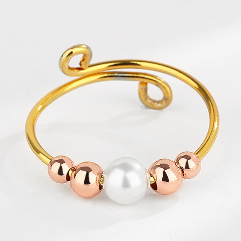 Dainty Adjustable Opal Fidget Ring – Mint & Lily