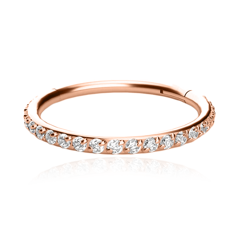 Eternity Crystal Cartilage Hoops – Mint & Lily