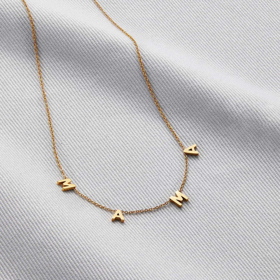 MAMA Letter Necklace - A Symbol of Empowerment | Mint & Lily