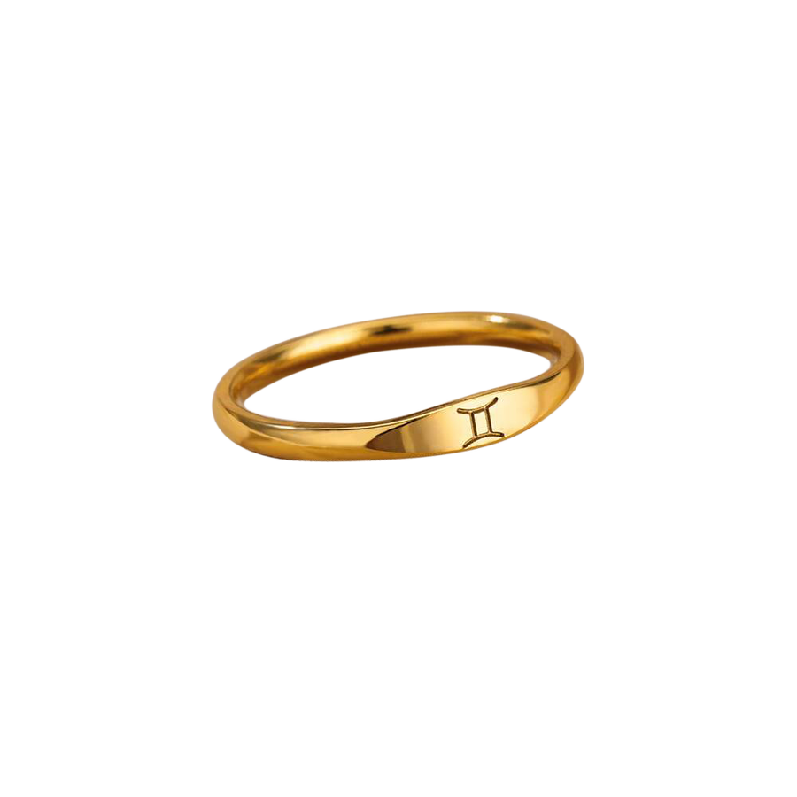 Minimalist Zodiac Stacking Band – Mint & Lily