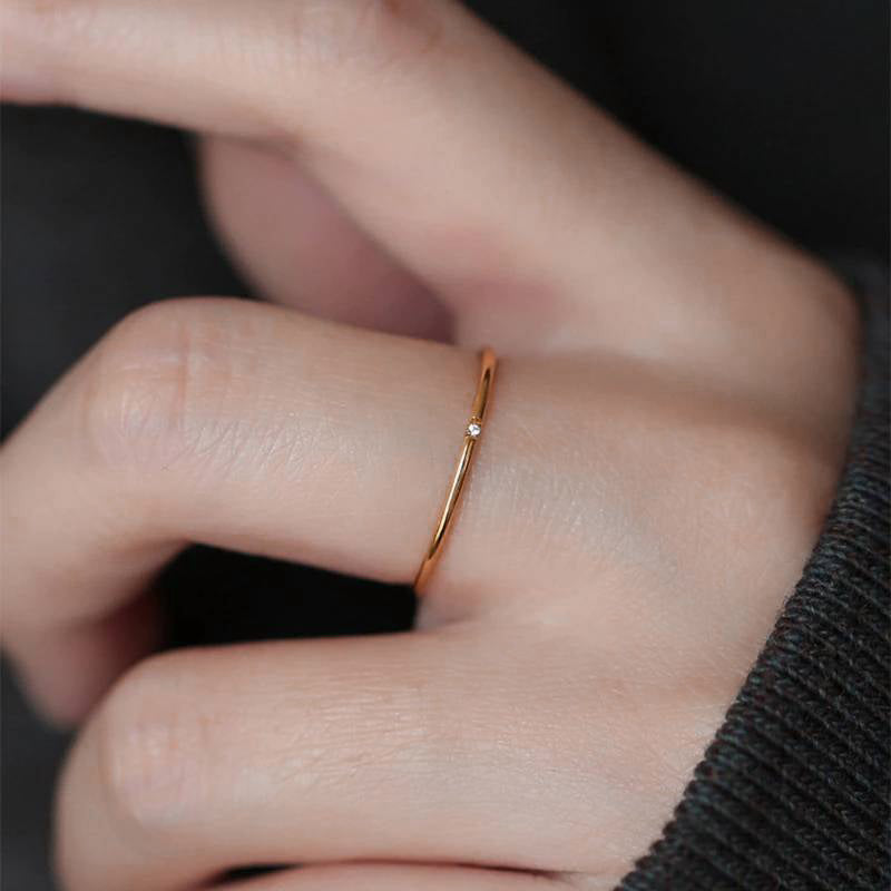 Dainty Diamonds Stacking Ring – Mint & Lily